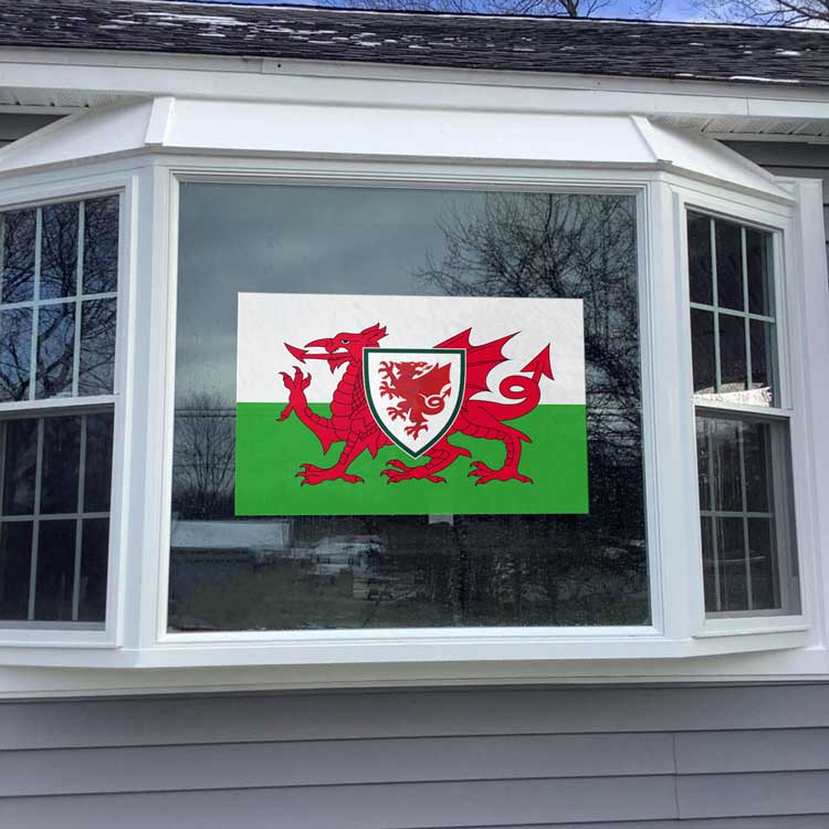 World Cup â€“ Wales | Football Flags â€“ Window Cling Sticker