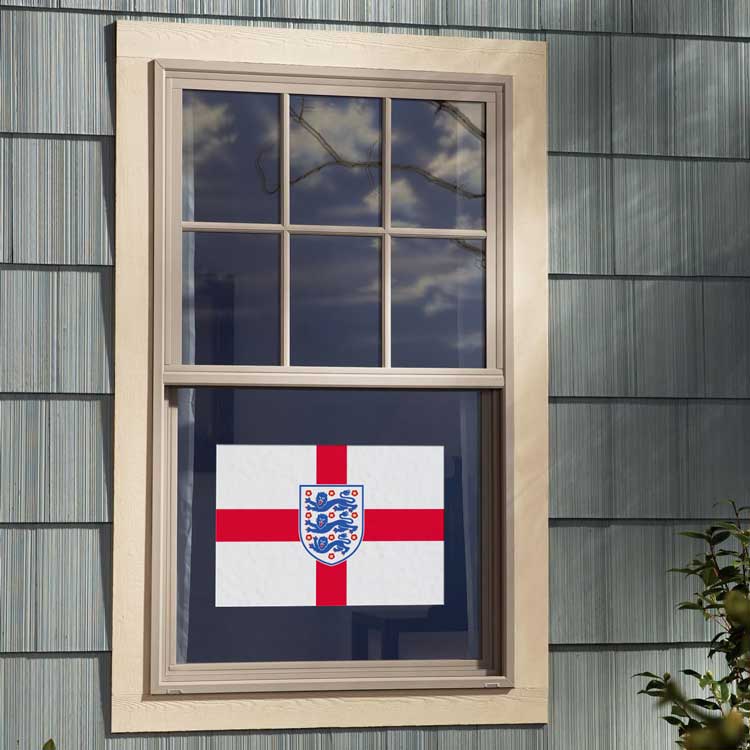 Euro 2024 England | Football Flags Window Cling Sticker