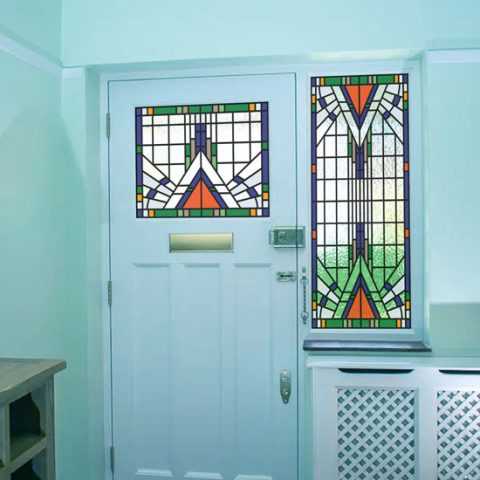 Stained Glass Film - Easily transform clear glass into Art Deco