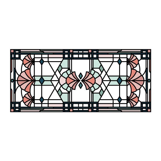 Beatrice Stained Glass Window Film - Lustalux at Home