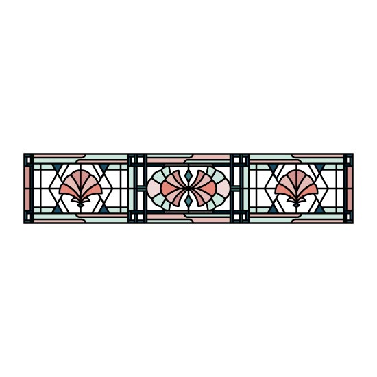 Beatrice Stained Glass Window Film - Lustalux at Home