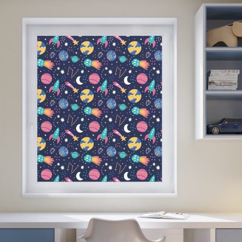 Childrens printed window film - many decorative designs