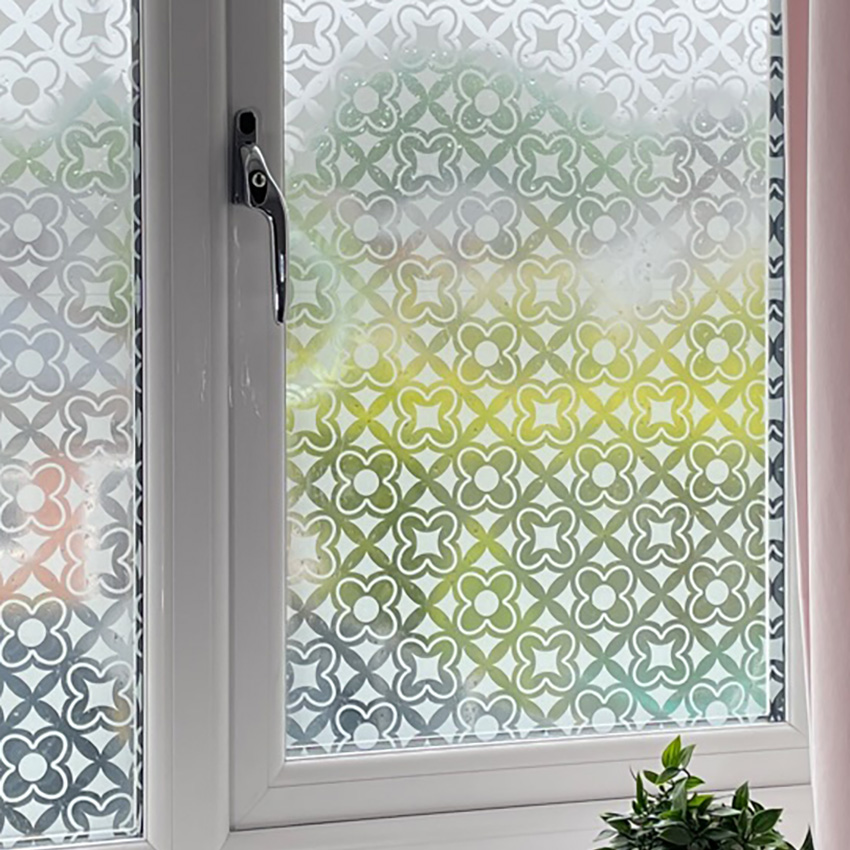 Sample of Holly Patterned Window Film