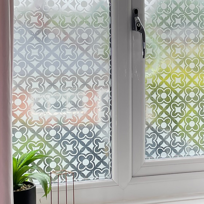 Sample of Holly Patterned Window Film