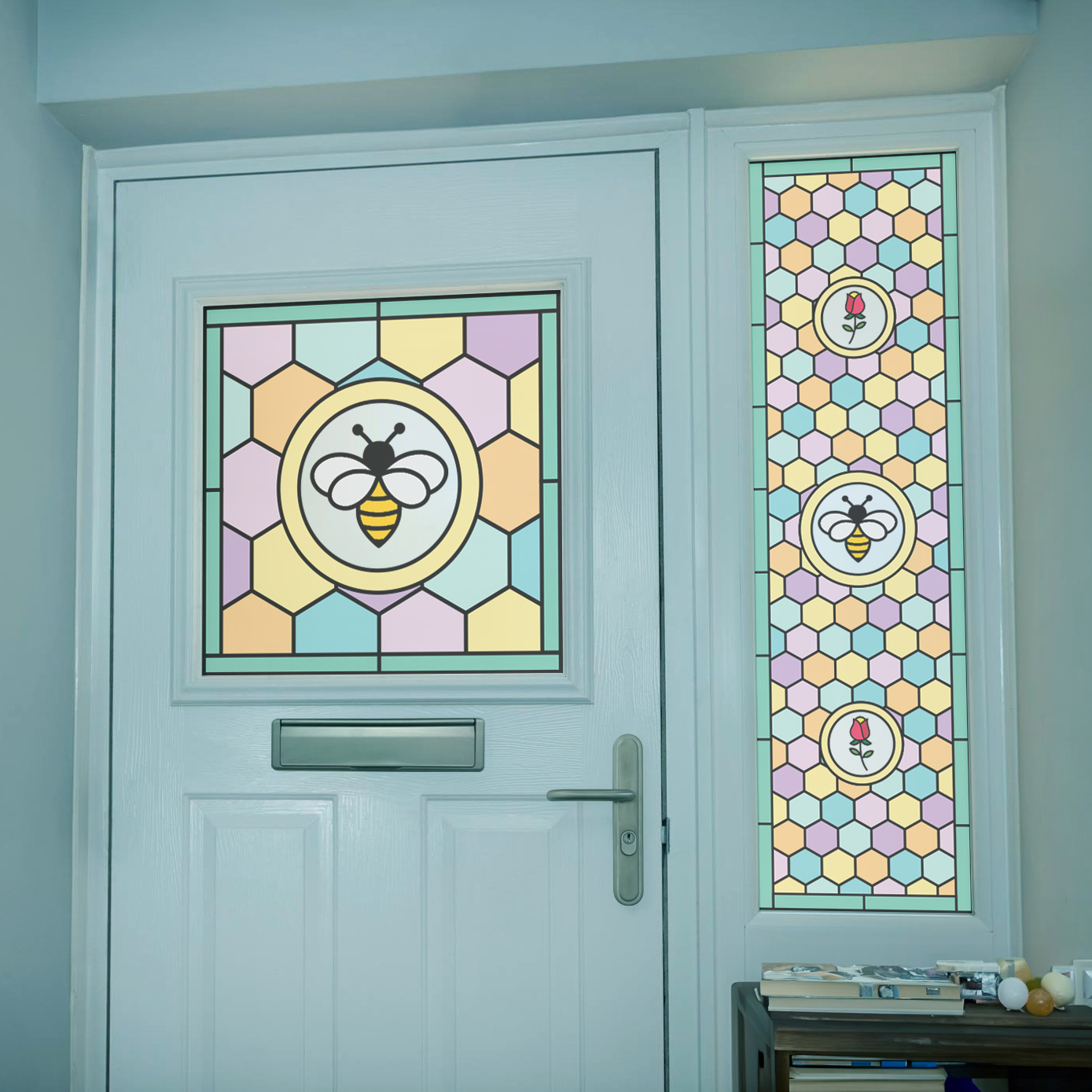 Sample of Louise Stained Glass Window Film