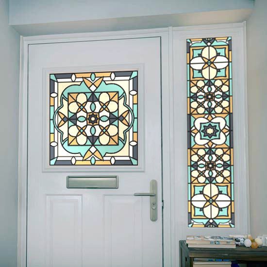 Sample of Zak Stained Glass Window Film