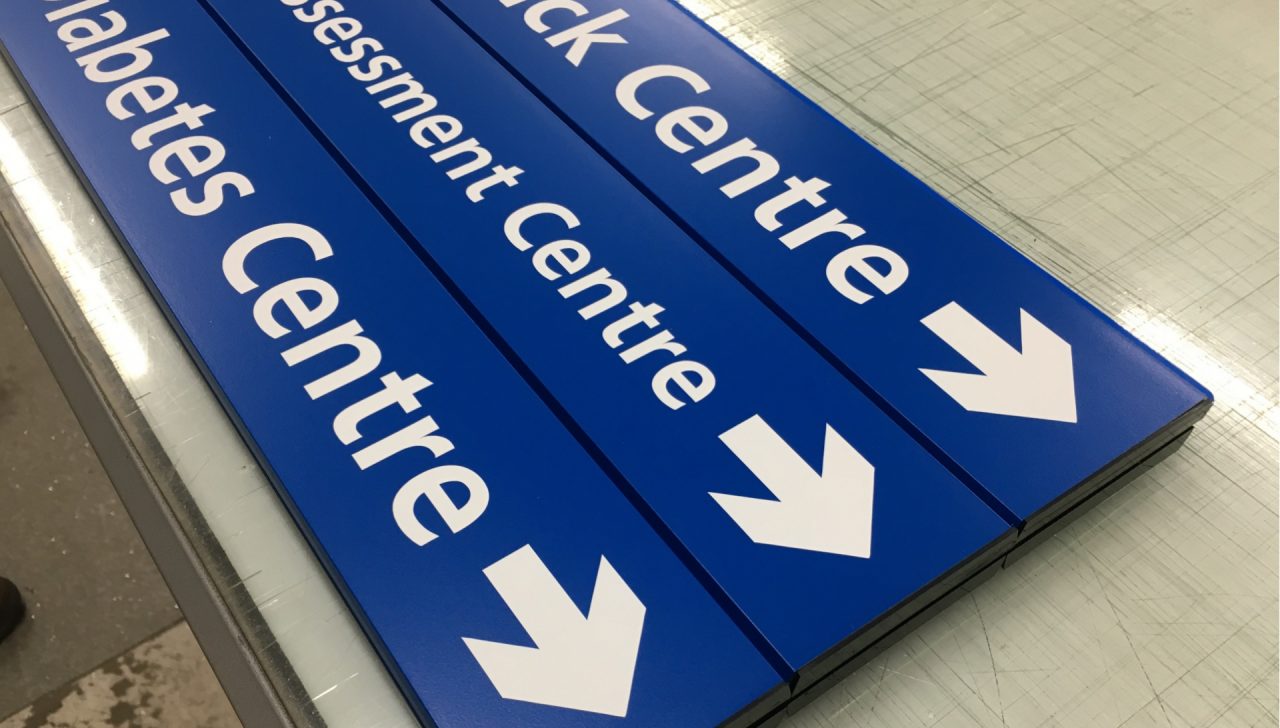 Replacing signs for the NHS - sign makers and installers